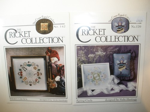 2 Cricket Collection Cross Stitch Patterns Spring Circle 170 Winter ...