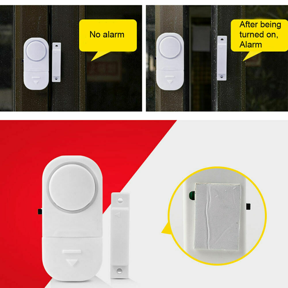 10PCS Wireless Home Window Door Burglar Security Alarm System Magnetic ...