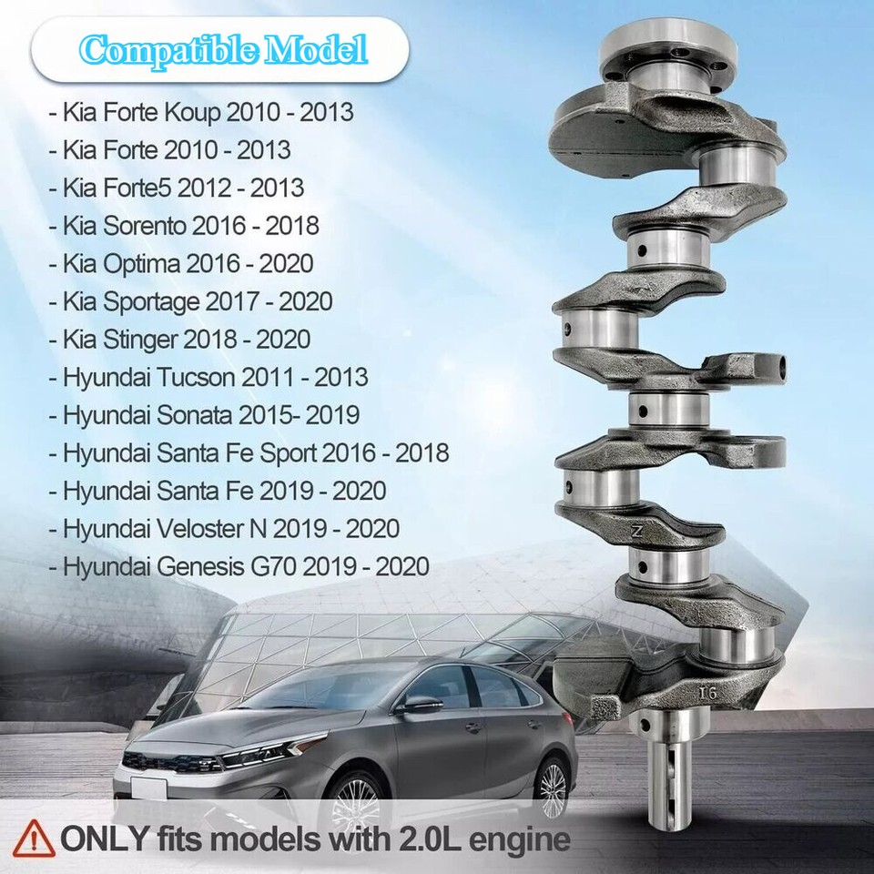New Crankshaft 23111-2G010 For 2.0L Hyundai Tucson Sonata KIA Forte ...