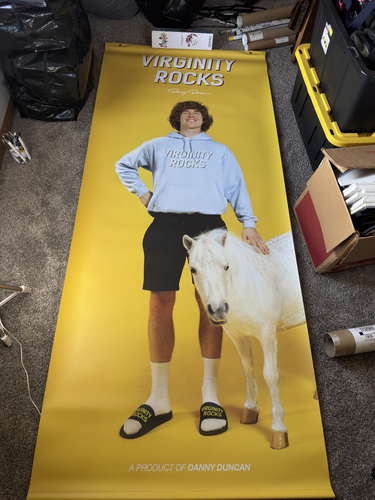 Danny Duncan Zumiez Canvas Store Display Poster banner yellow virginity ...