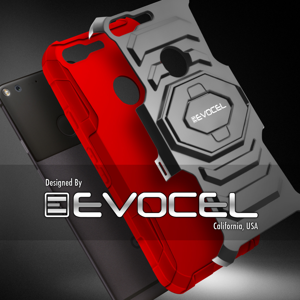 Google Pixel Case, Evocel Dual Layer Case w/ Belt Clip & Kickstand | eBay