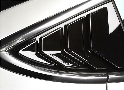 Gloss Black Side Window Louver Shutter Cover Trim For Tesla Model 3 ...