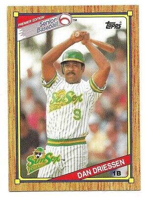 DAN DRIESSEN 1989 TOPPS SENIOR LEAGUE CARD NM-MT CONDITION | eBay