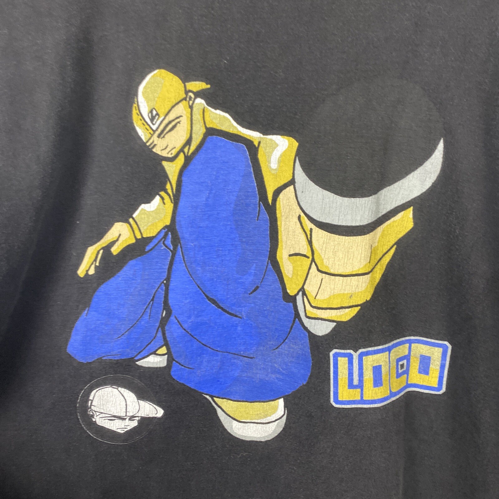 Vintage Y2K Loco Gangster Cholo Streetwear Punk Black… - Gem