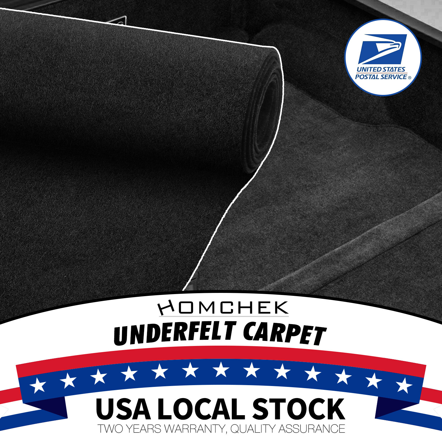 Black Universal Automotive Carpet ft Wide High Quality 91"x79" Car ...