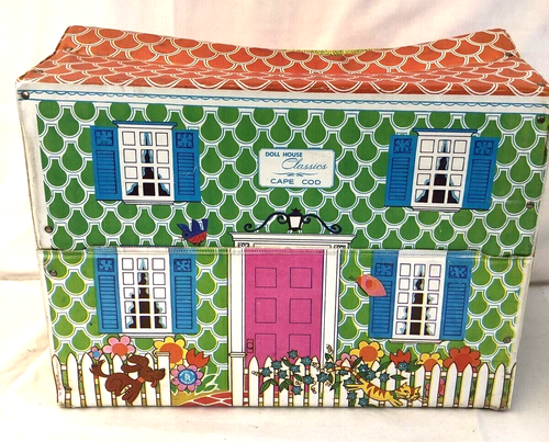 Vintage Liddle Kiddle Doll Dollhouse Classic Cape Cod Carry Case House ...
