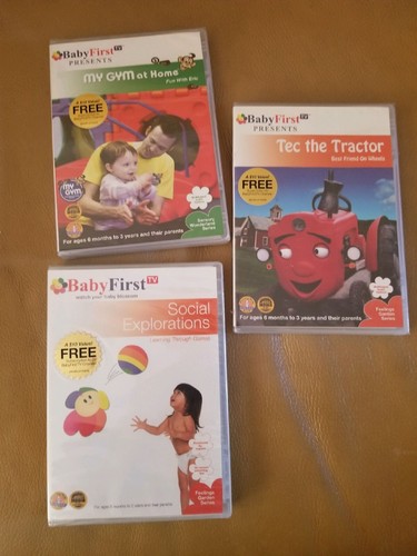 Babyfirst TV Tec the Tractor My Gym at Home Social DVD lot NEW RARE | eBay