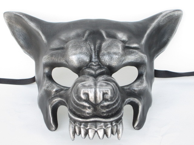 ADULT MENS WOLF WEREWOLF STEAMPUNK COSTUME MASK MASQUERADE VENETIAN ...