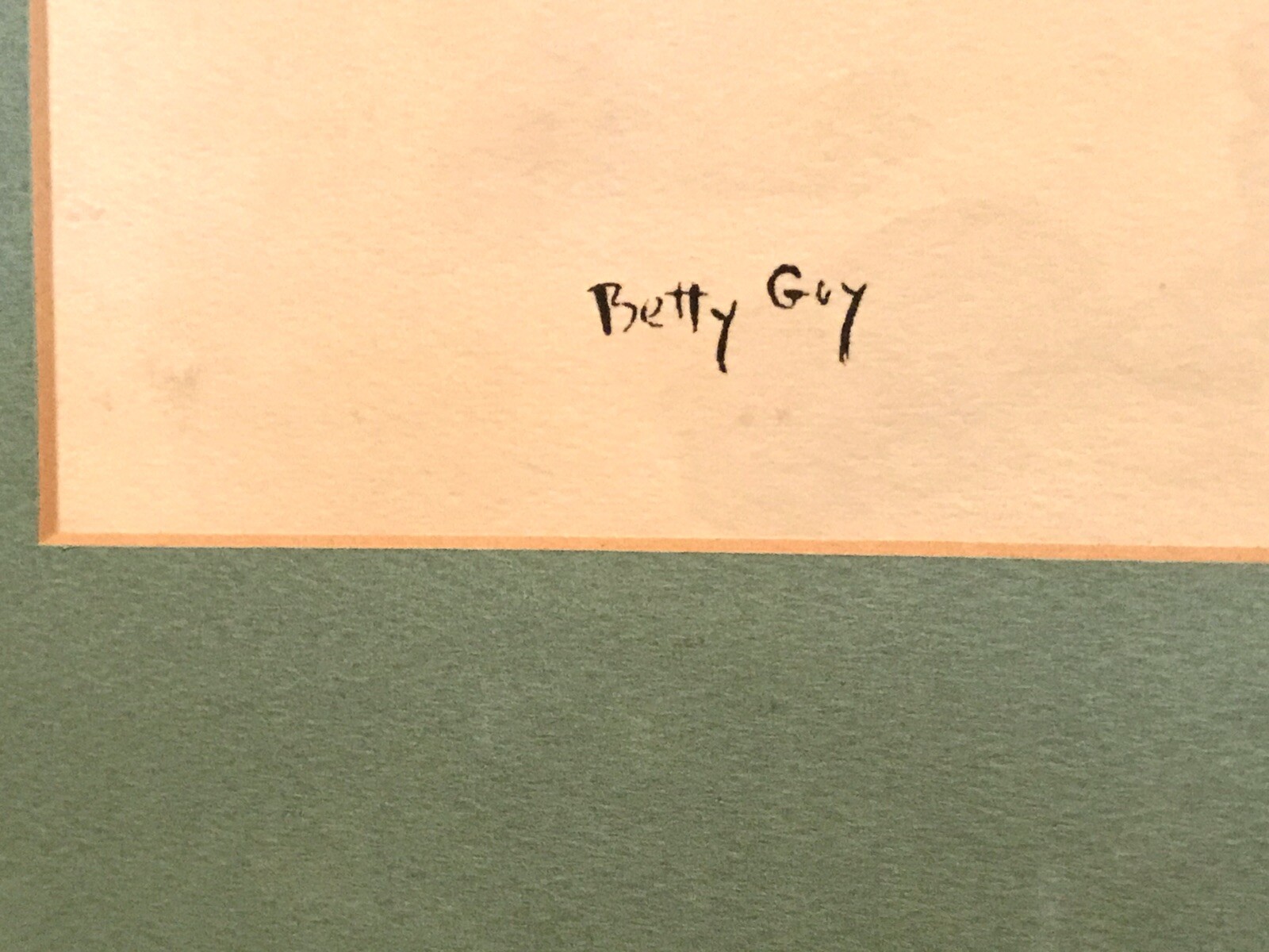 Vintage Betty Guy Watercolor Ink Landscape City Park Painting Drawing ...