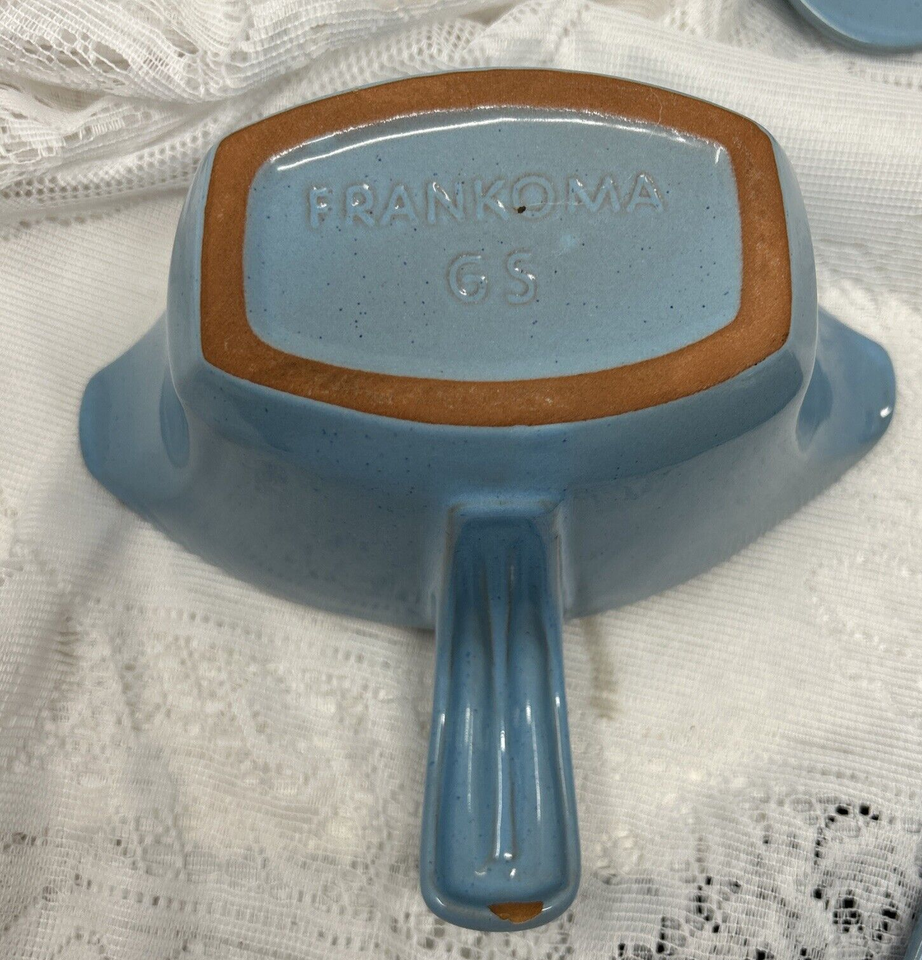 Frankoma 4K Pottery Spoon Rest, Syrup or Gravy Boat Robin Egg Blue | eBay