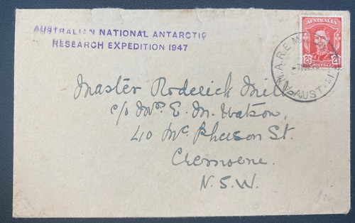 1948 ANARE Australia Antarctic Territory First Day Cover Research ...