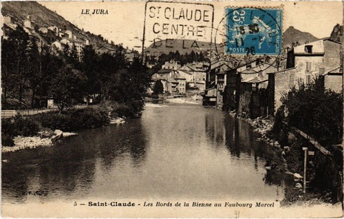 CPA Saint Claude- Les Bords de la Bienne au Faubourg Marcel FRANCE ...