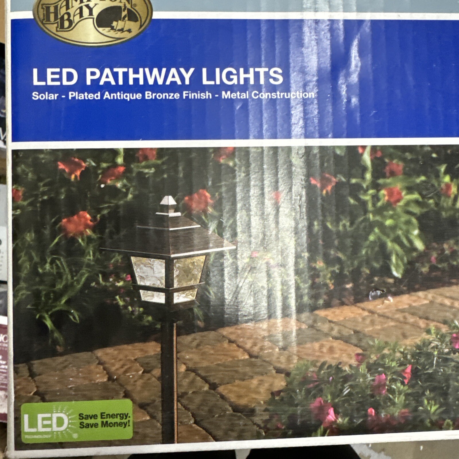 Hampton Bay Solar Bronze Outdoor Integrated LED 17 Lumens Landscape ...