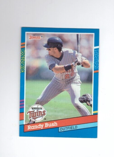 1991 Donruss Baseball Card #382 Randy Bush Twins | eBay