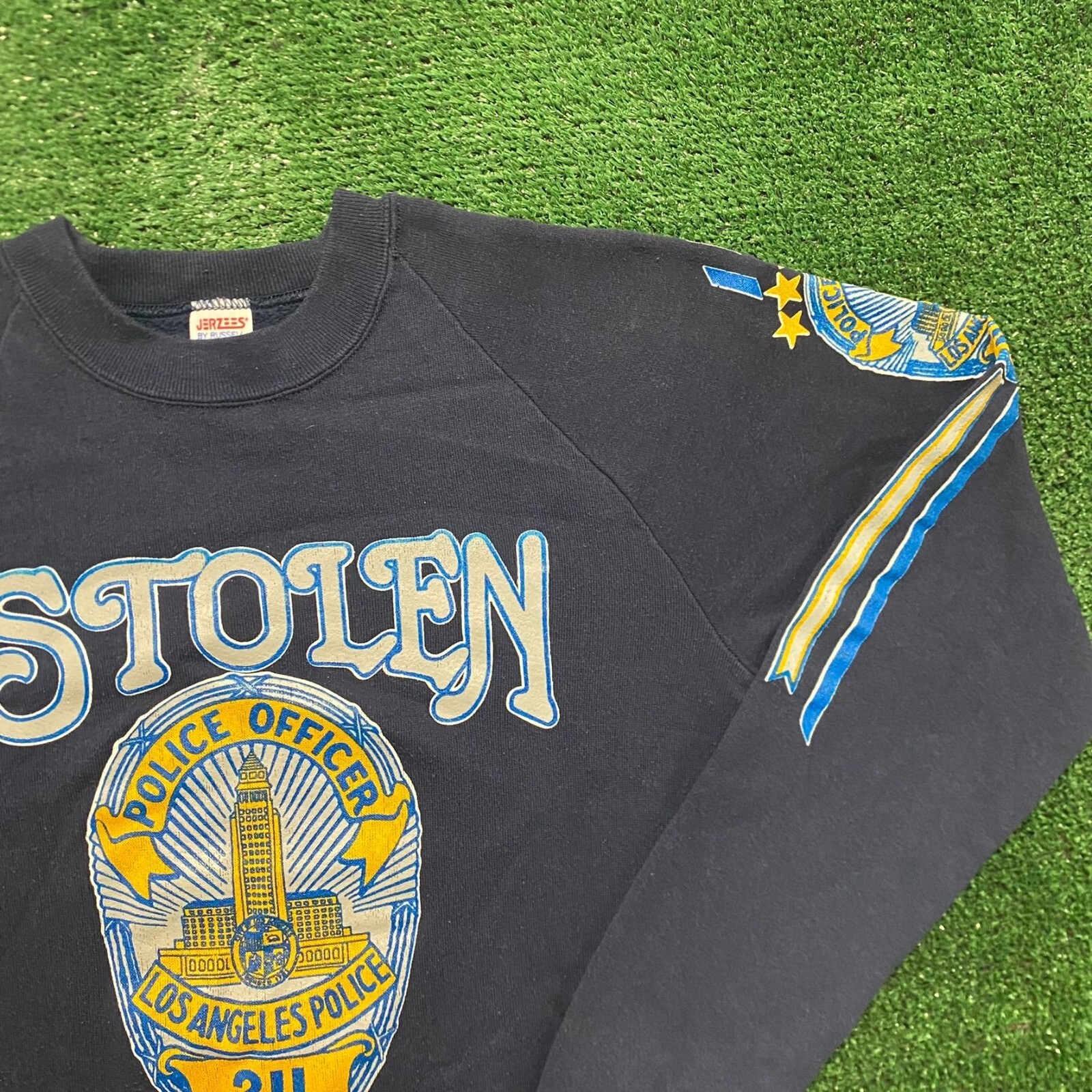 Vintage 1980s LAPD Los Angeles Police Dept. Cops Navy Blue Crewneck ...