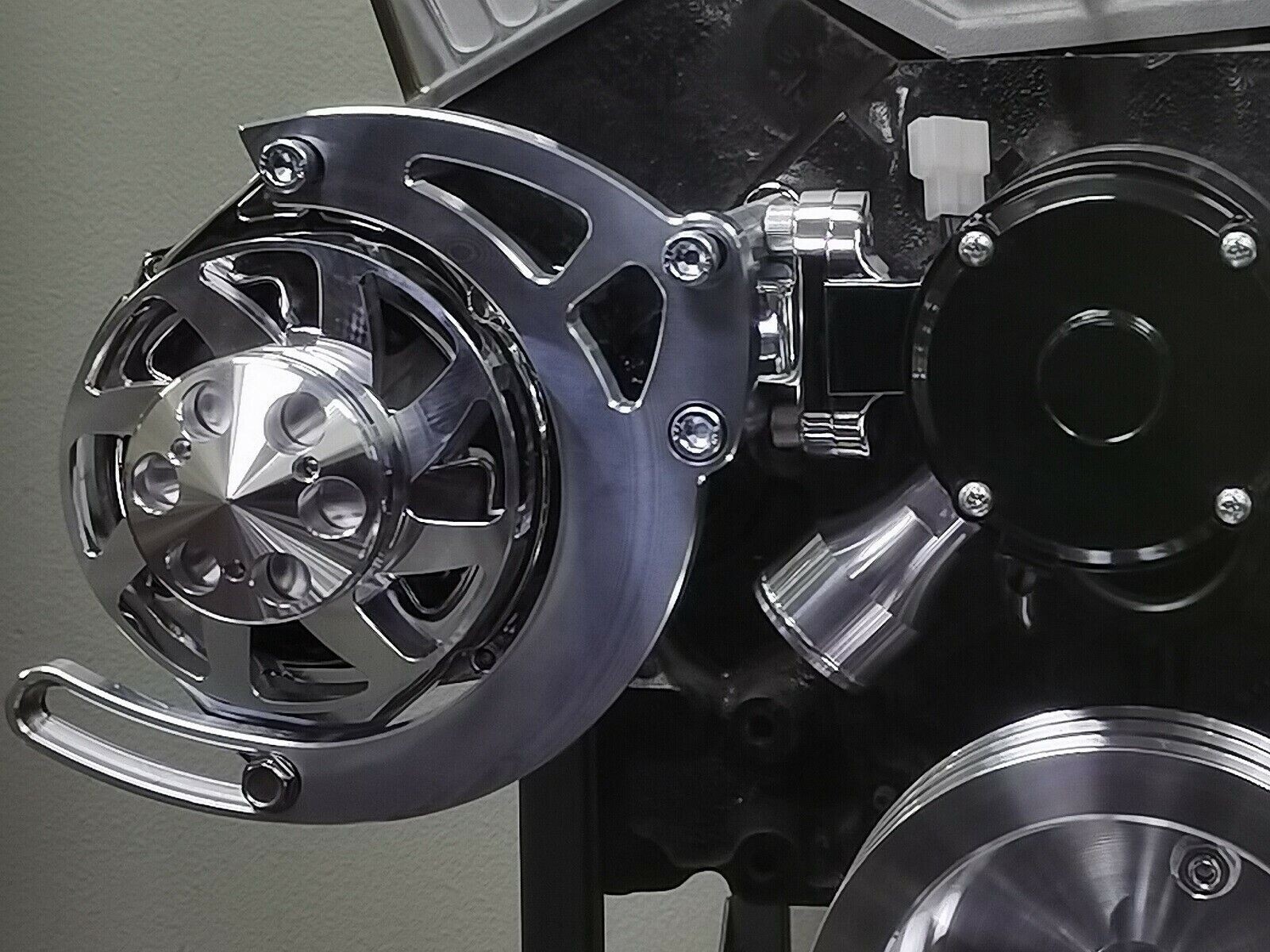 Small Block Chevy Alternator Bracket Electric Water Pump EWP SBC 327 ...