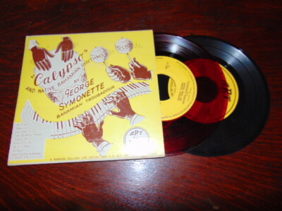 GEORGE SYMONETTE BAHMIAN TROUBADOUR ART 45RPM EP RECORD AEP-10 CALYPSO ...