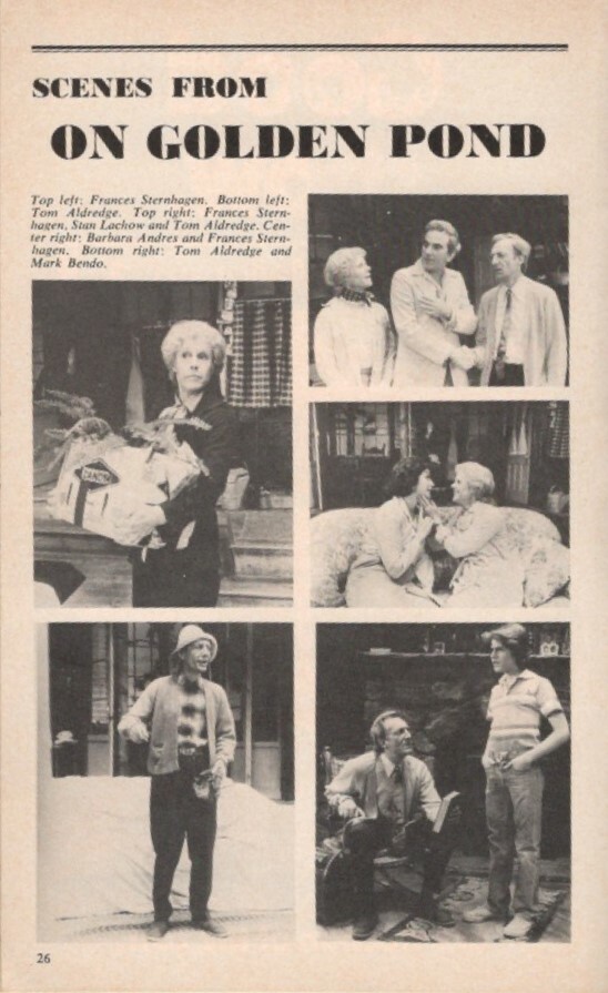 Tom Aldredge On Golden Pond On Golden Pond | Midvale Theatre's Blog