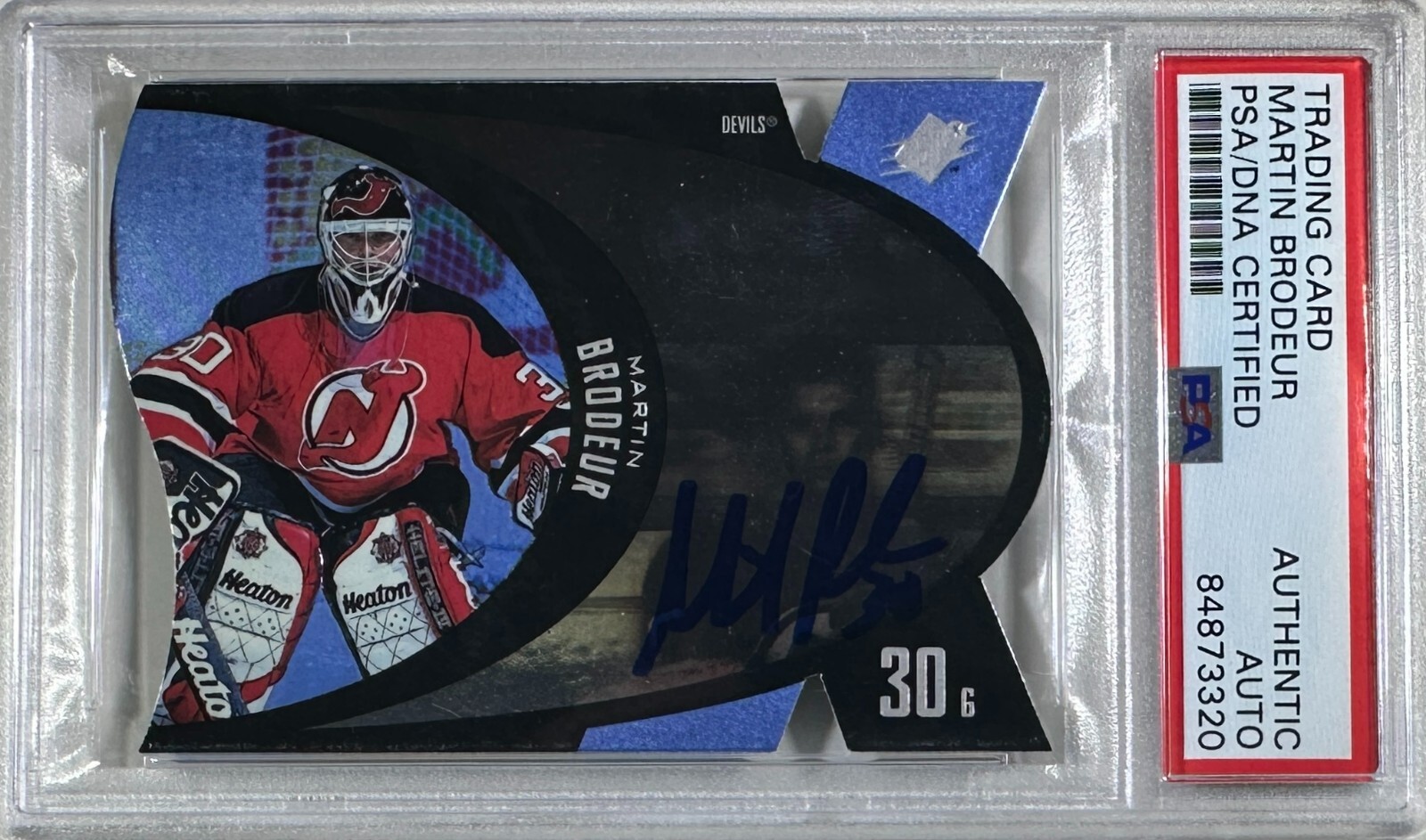 Martin Brodeur auto card Upper Deck #27 1997 New Jersey Devils PSA ...