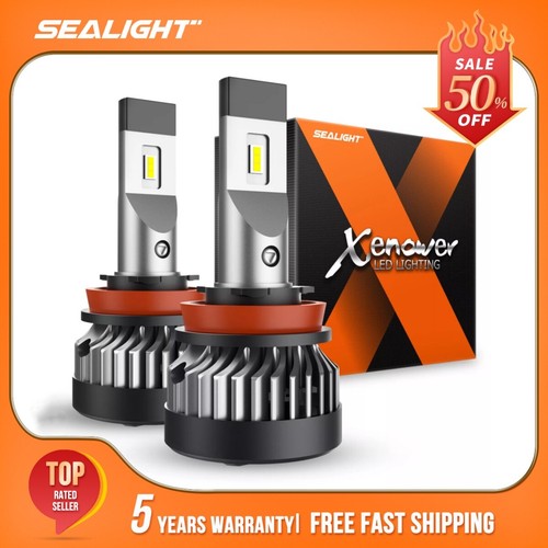 2PCS XF2 SEALIGHT H11 Fog LED Headlight Bulb Conversion Kit 6500K White Bright | eBay