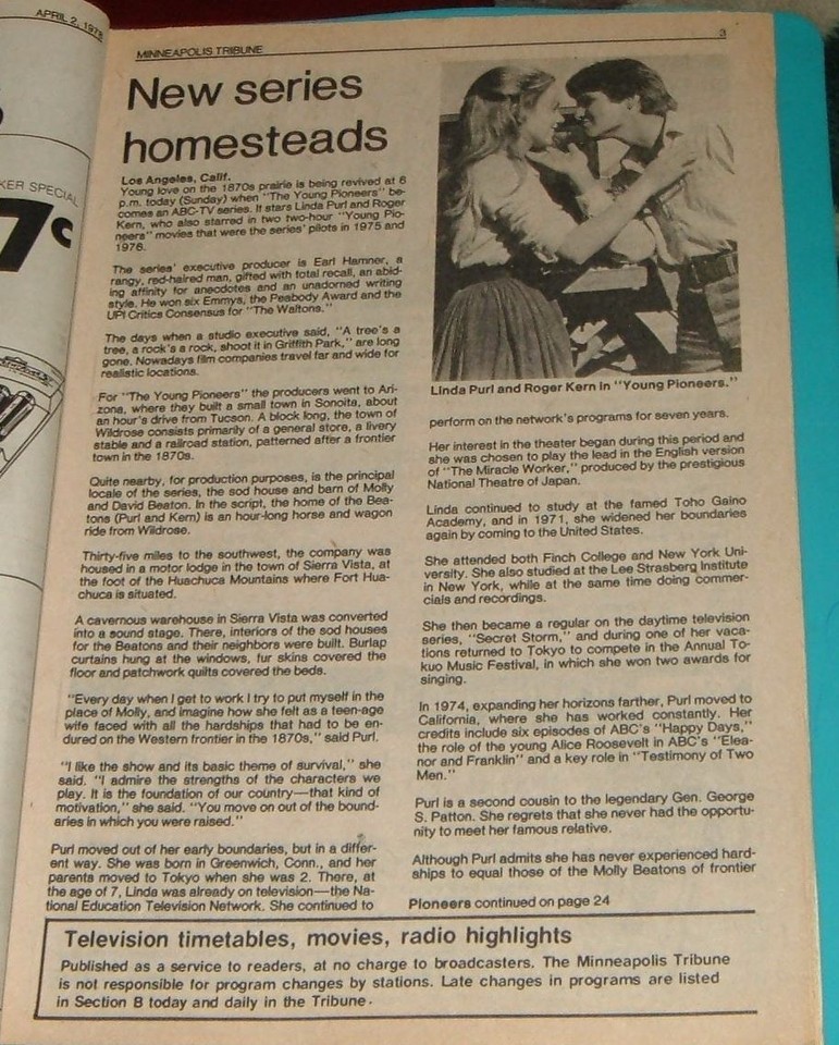 1978 TV WEEK GUIDE/QUARK CAST RICHARD BENJAMIN & TRICIA & CYB ...