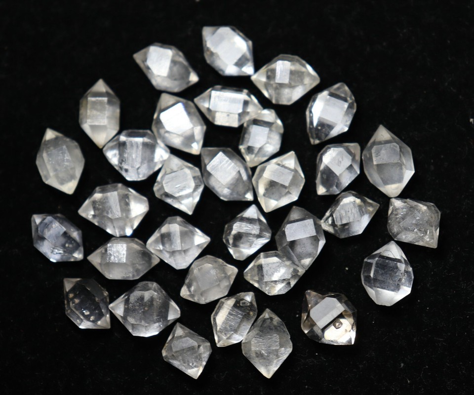 29.3g 32Pcs AAAA+Top Quality Herkimer Diamond Crystal Quartz double-end ...