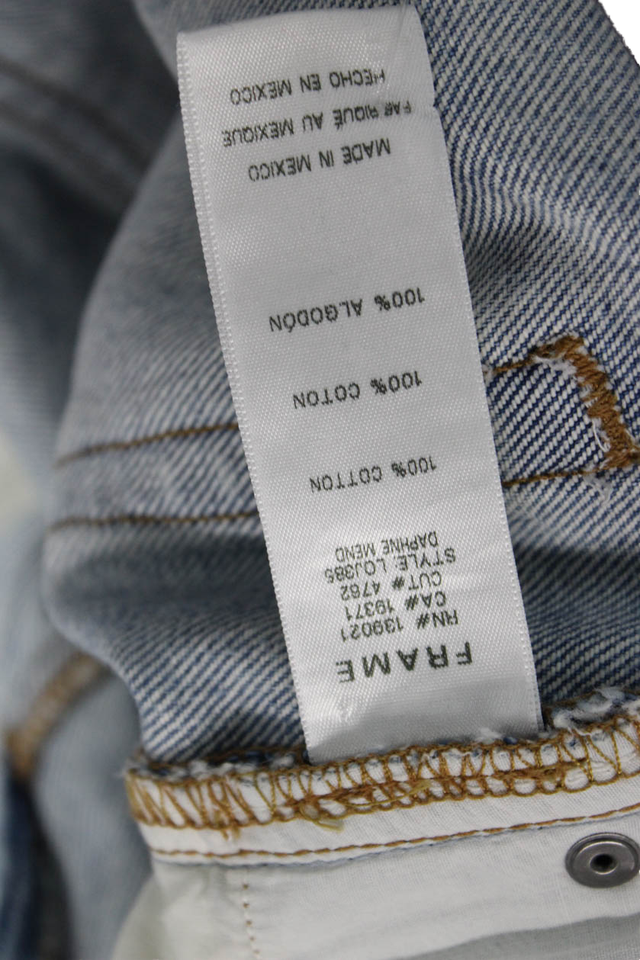 Frame Women Boyfriend Cropped Jeans Light Blue High Rise Size 29 | eBay