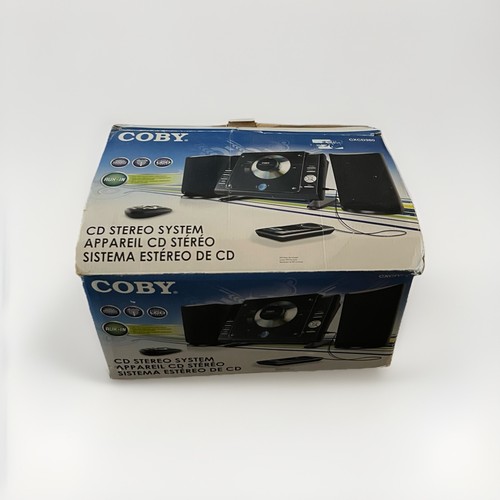 Brand New Open Box Coby CXCD380 CD Stereo System w/ Speakers, AM/FM/CD ...