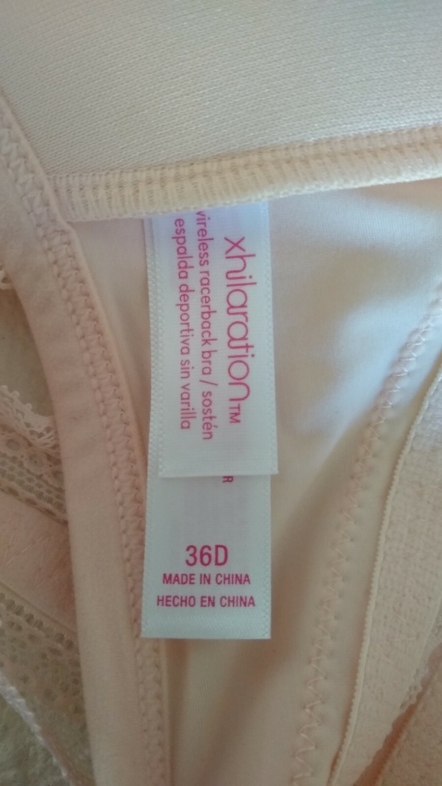 Xhilaratiob Women's T-back Front Closure Peach Bra Size 36D | eBay