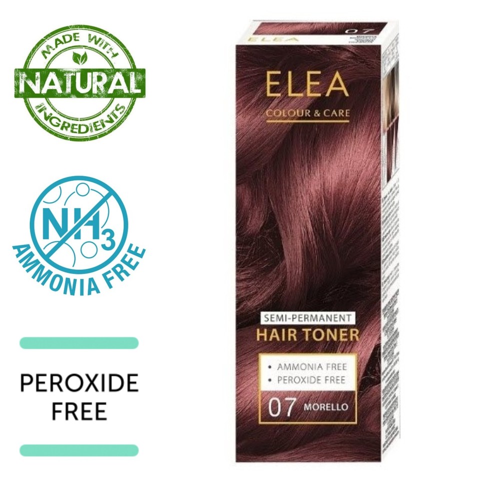 Elea Semi Permanent Hair Toner Perfect Colour Dye Amonia & Peroxide ...