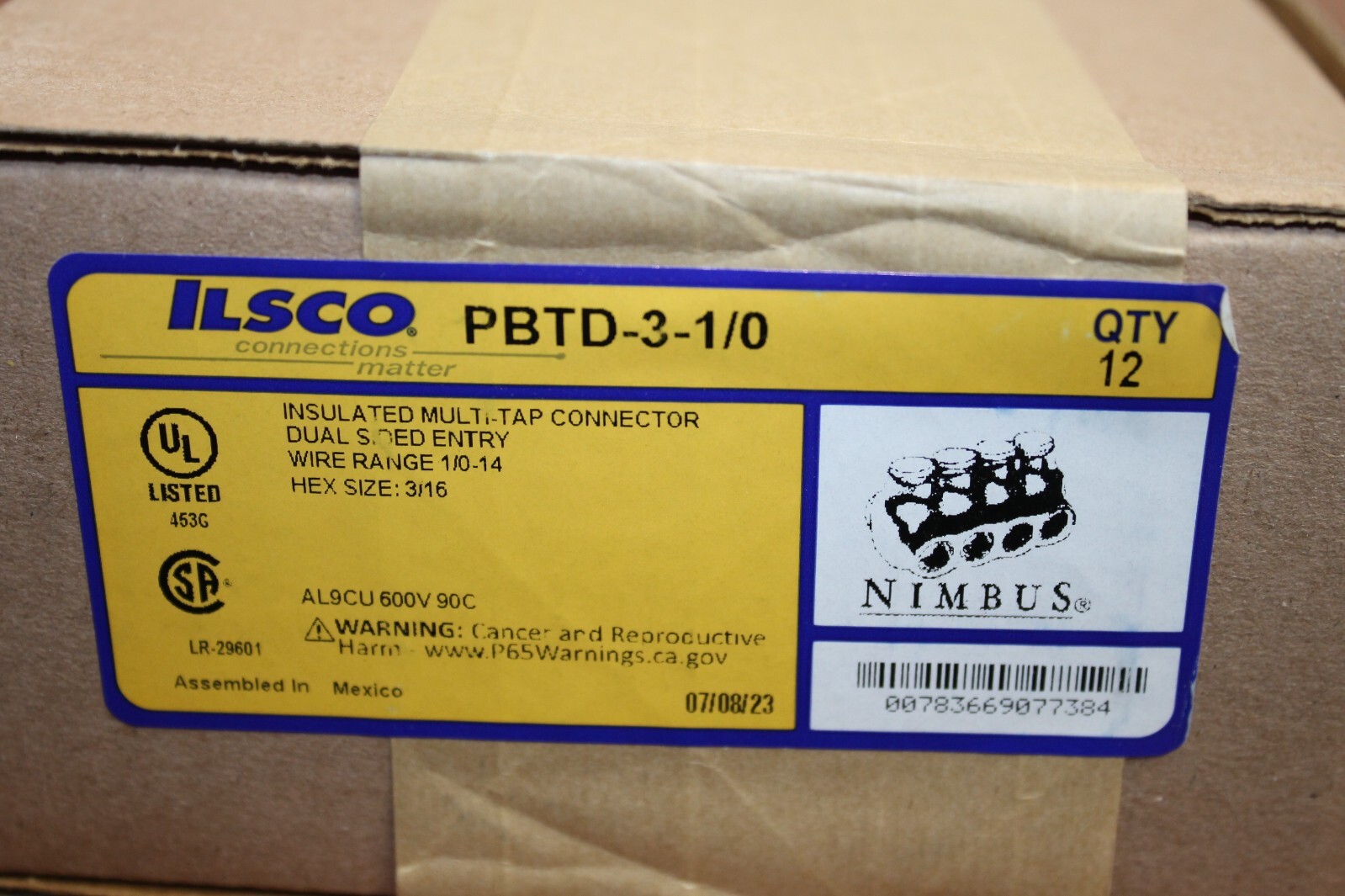 ILSCO PBTD-3-1/0 Multi-Tap Connector - Black for sale online | eBay