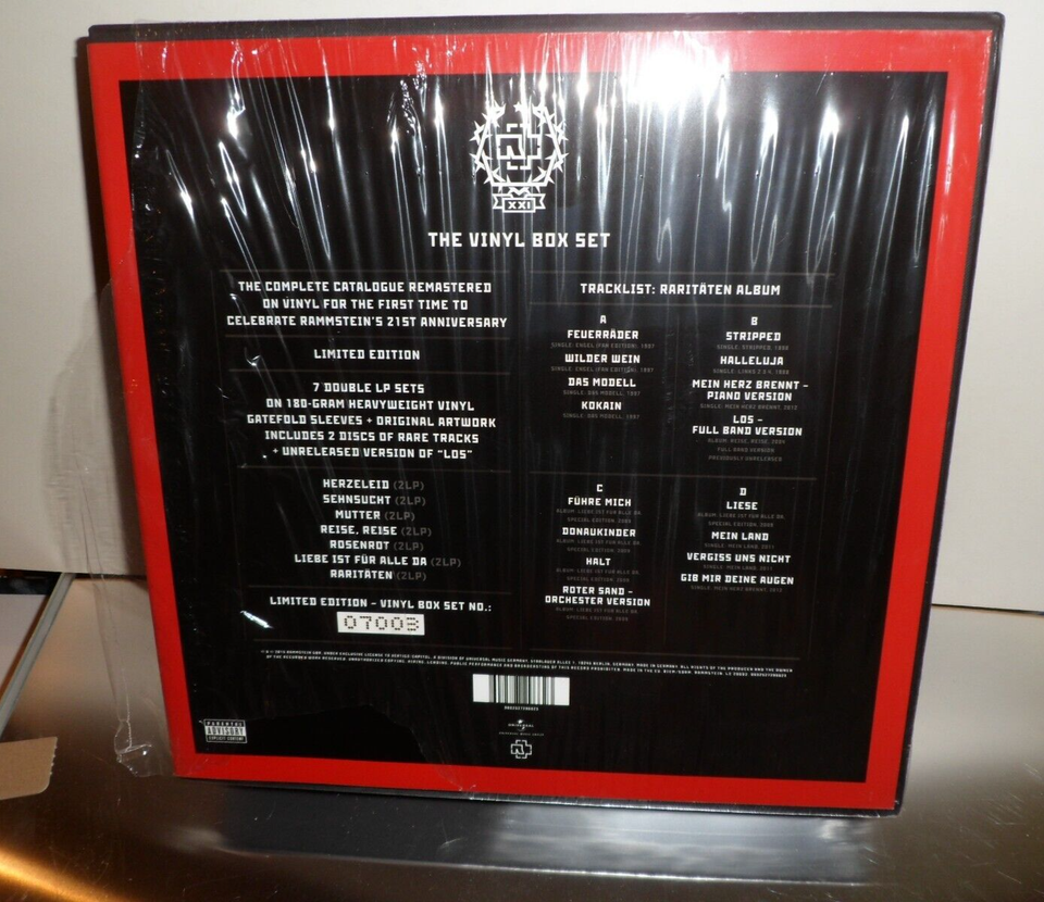 Rammstein XXI - The Vinyl Box Set unplayed Num. 7003 | eBay.de