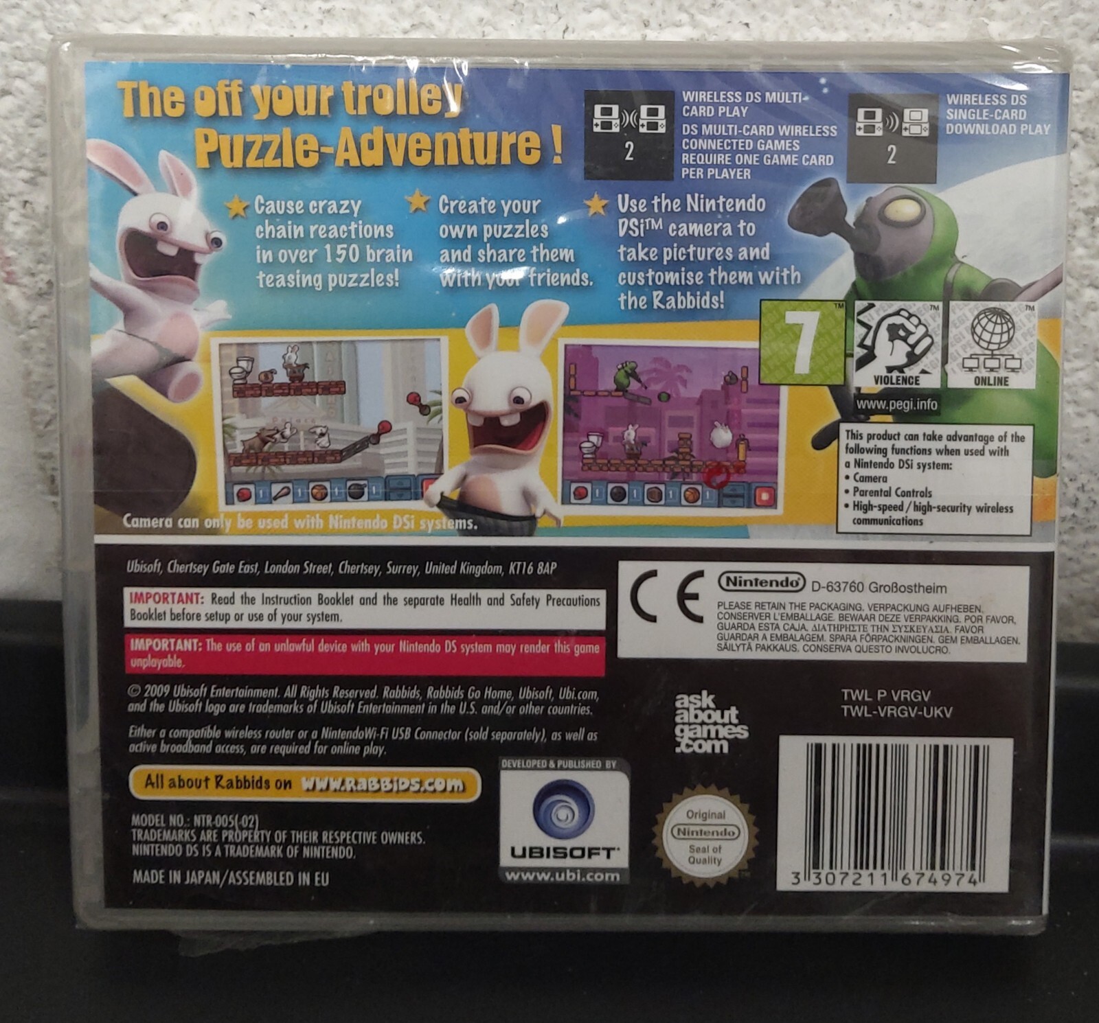Rabbids Go Home Nintendo DS NDS 2ds DSL DSi 3ds Video Game for sale ...