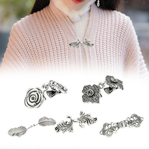 5x Sweater Brooch Clip Sweater Shawl Clips Elegant Buckles 5 Styles ...