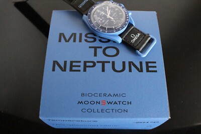 Swatch x Omega Bioceramic Moonswatch Mission To NEPTUNE Swatch x Omega Bioceramic Moonswatch Mission To NEPTUNE