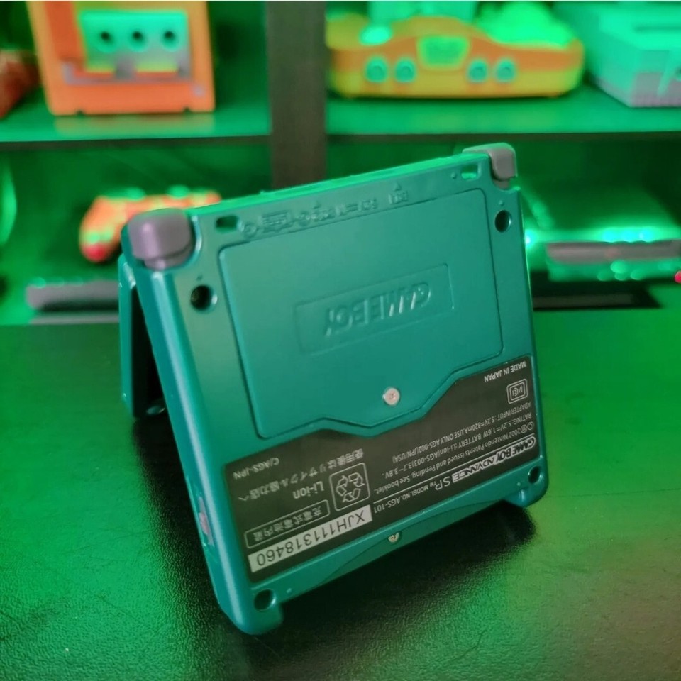 Green Nintendo Game Boy Advance GBA SP IPS Adjustable Brightness ...