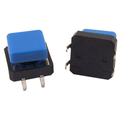 20pcs Momentary Tact Tactile Push Button Switch 12 x 12 x 12mm 4Pin DIP ...