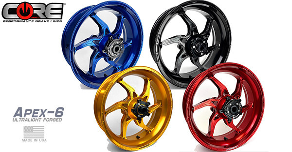 Core Moto Apex 6 wheels Front and Rear suzuki hayabusa ABS 2013-2021 ...