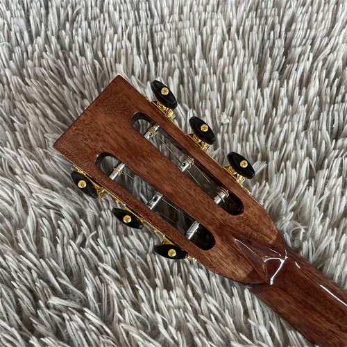 Factory OM42 Acoustic Electric Guitar Slotted Head Soild Top Real ...