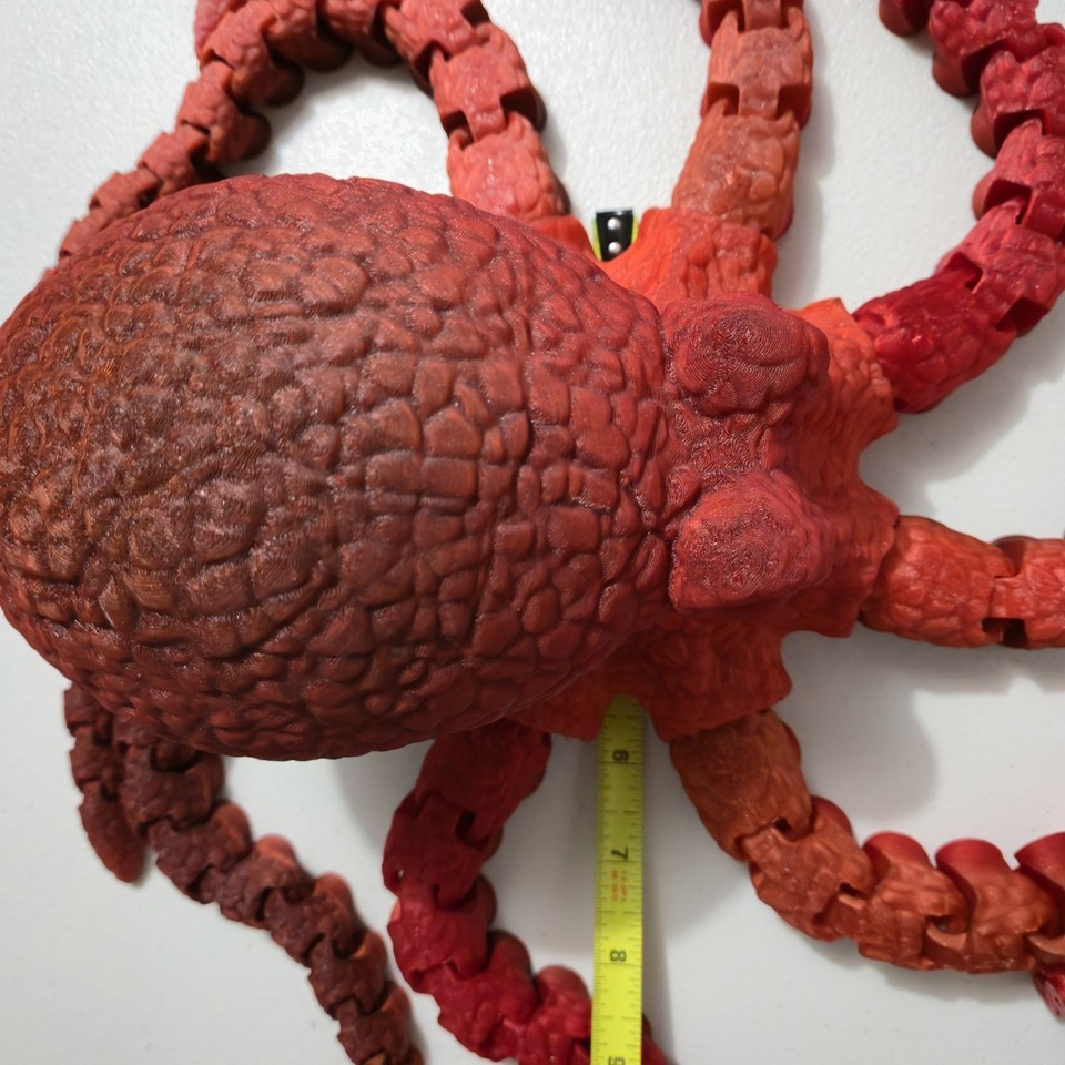Giant Octopus Articulated Figure 3D Printed Handmade Novelty toy Gift ...