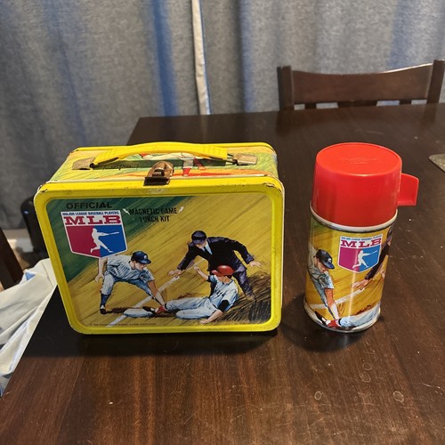 Vintage 1968 MLB Lunch Box w/ Thermos | eBay