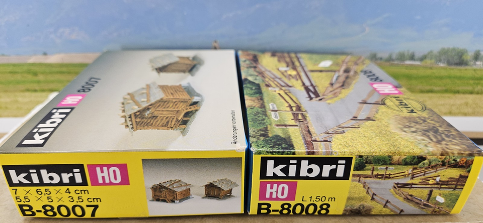 Two KIBRI HO Scale Model Kits -Mountain Cabins #8007 and Country ...