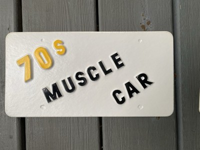 1970’s Muscle Car License Plate | eBay