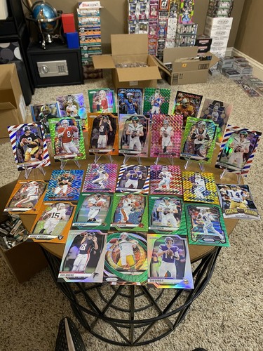 NFL QB Trading Card Lot - 86 Silver, Color, Prizm NON-BASE QB Football ...