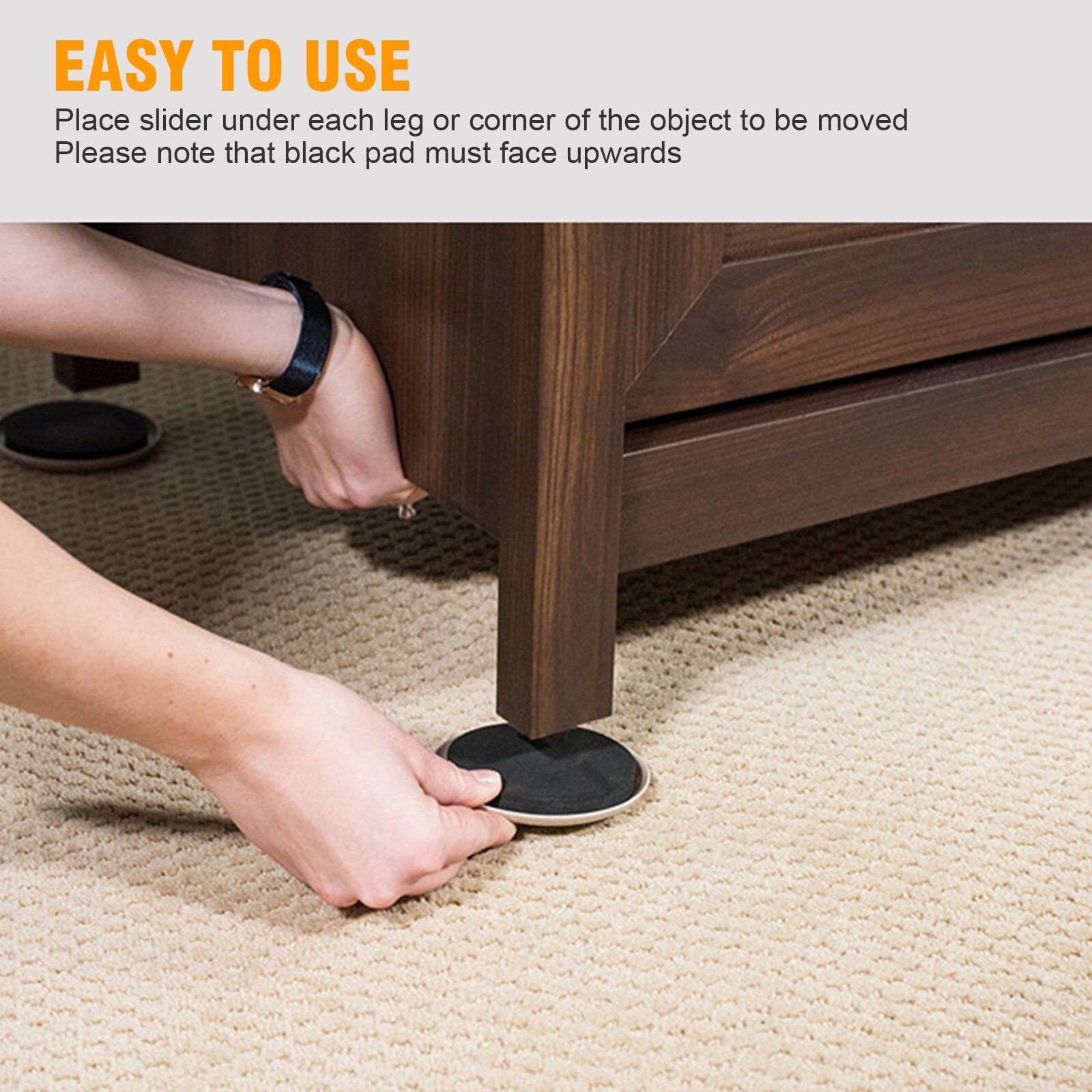 16 PC Furniture Slider Reusable Heavy Furniture Mover 3.5 In Furniture ...