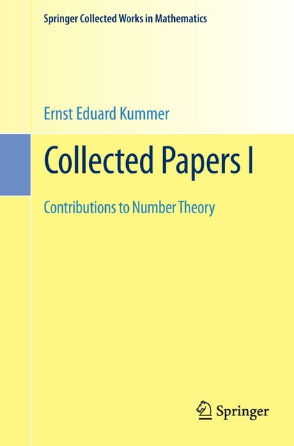 Collected Papers I von Ernst Eduard Kummer (2015, Taschenbuch) online ...