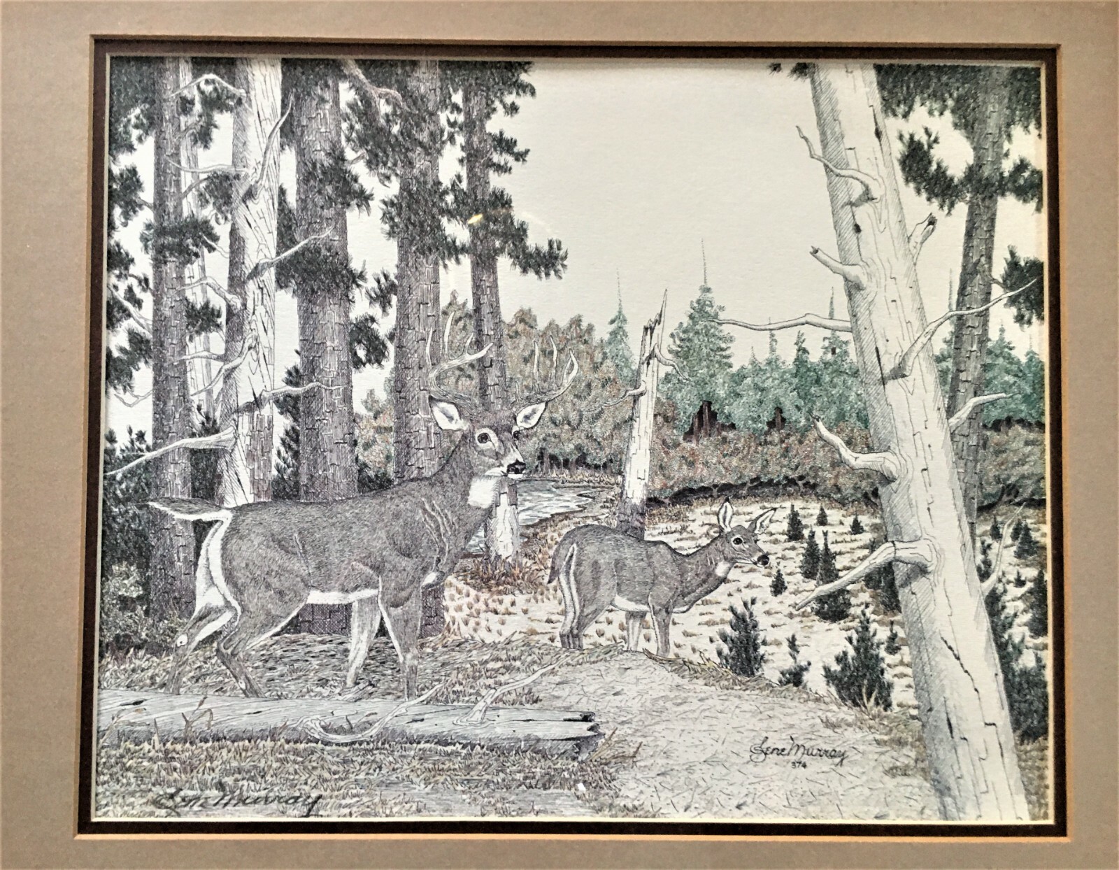 Vintage Gene Murray Art Signed # 374 | eBay