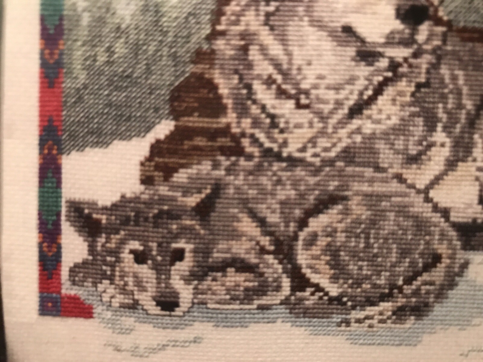 Designs For The Needle Wolf Family Cross Stitch Kit 5404 Pup Gray White ...