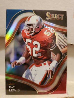 Ray Lewis 2022 Panini Select Draft Picks #151 Field Level Tri Color ...