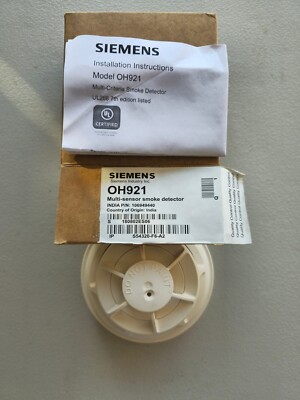 1x SIEMENS OH921 MULTI-SENSOR SMOKE DETECTOR P/N: 105270381 US STOCK | eBay